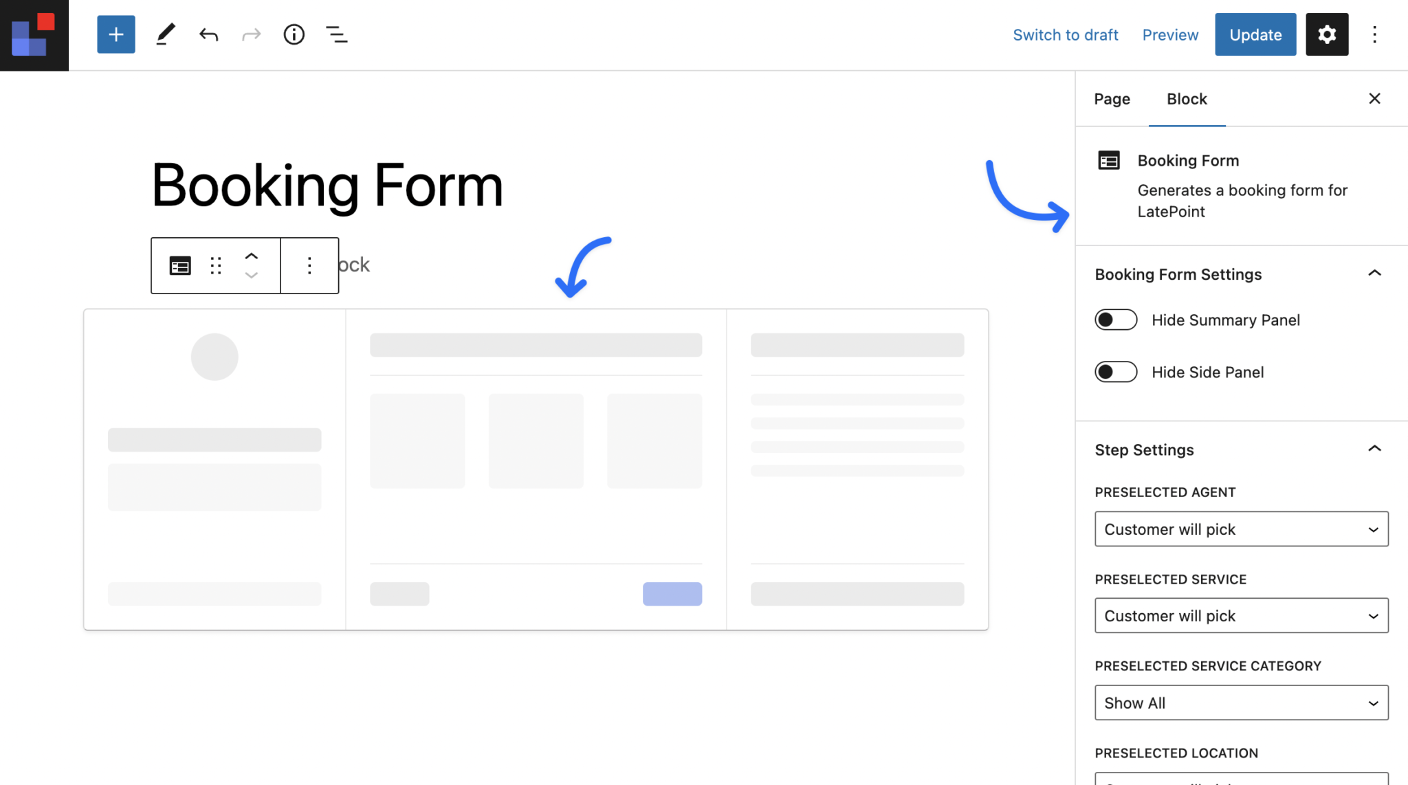 Add booking form directly on a page – LatePoint Documentation