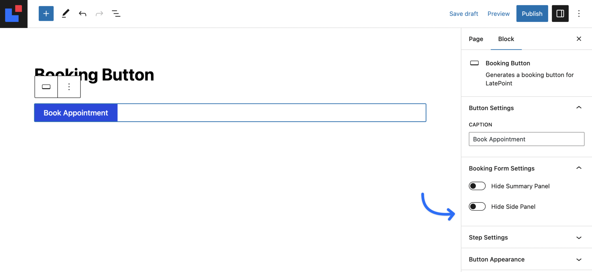 Adding a booking button to your page – LatePoint Documentation