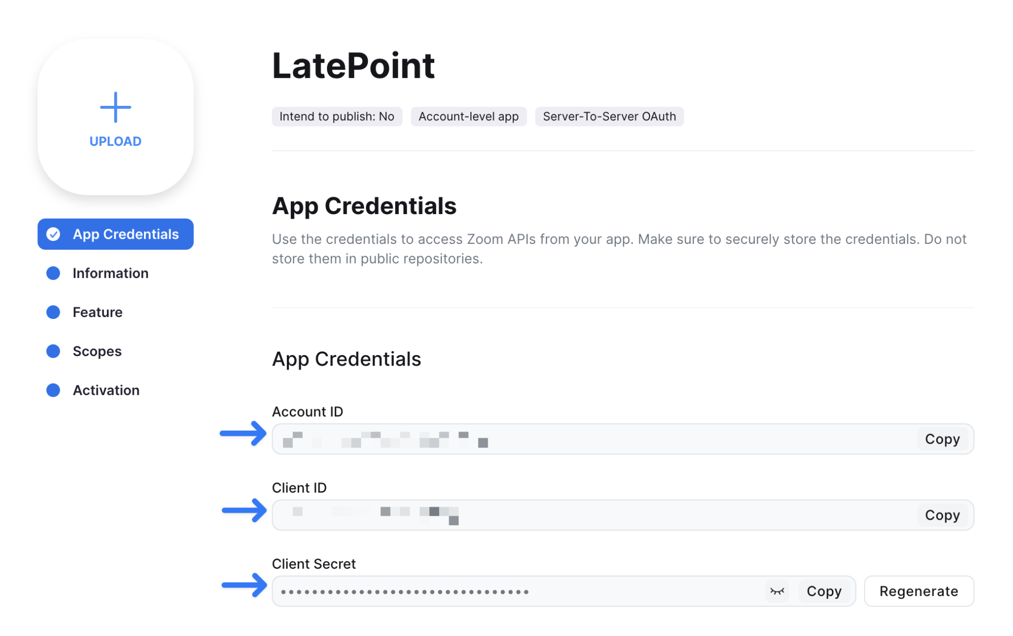 How to generate API Key and Secret credentials for Zoom in LatePoint ...